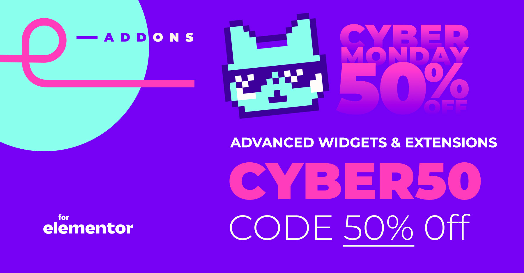 CyberMonday 2022 landing - e-addons for Elementor